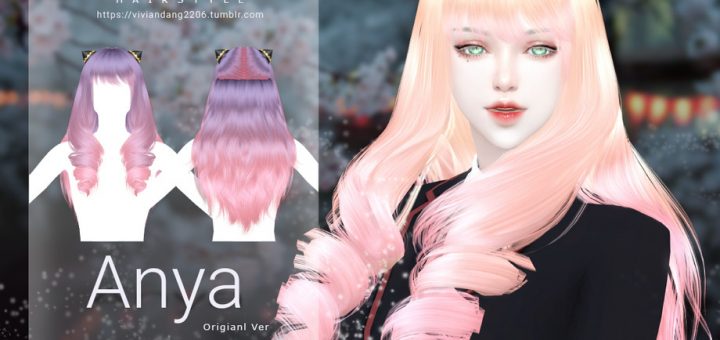 Sims 4 Anime Hair CC | Sims 4 Anime Hair Mods