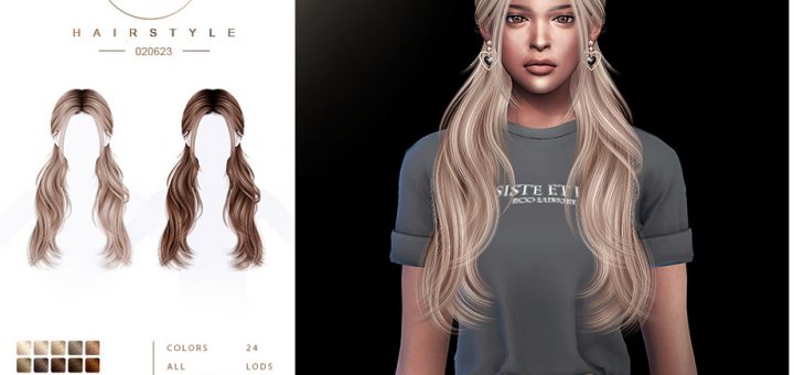 Sims 4 Long Hair CC | Sims 4 Long Hair Mods