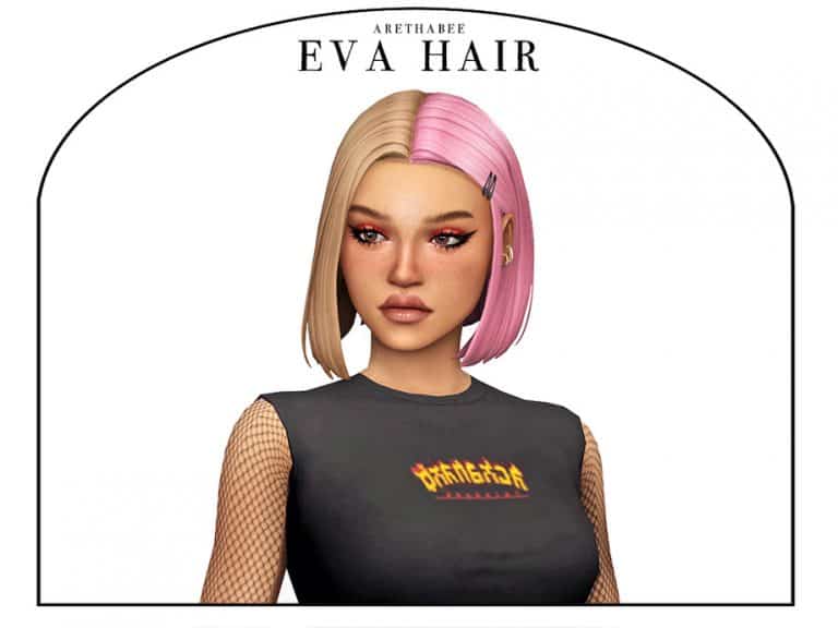 Eva Hair - Sims 4 Haircuts