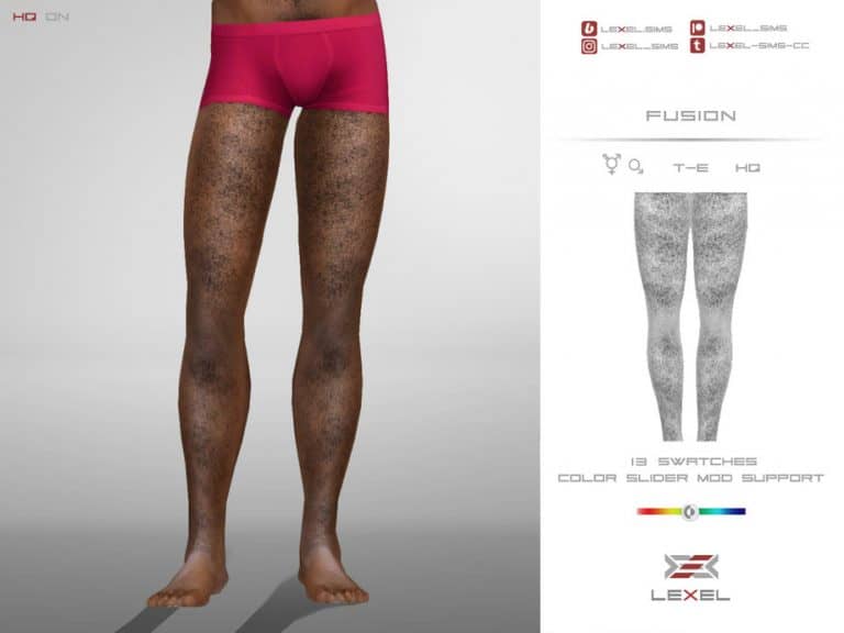 Fusion (Legs) - Sims 4 Haircuts