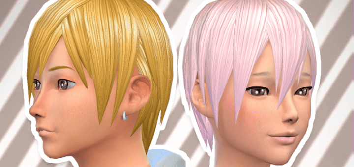Sims 4 Anime Hair CC | Sims 4 Anime Hair Mods
