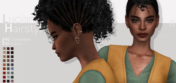 Skye Hair & Root Overlay - Sims 4 Haircuts