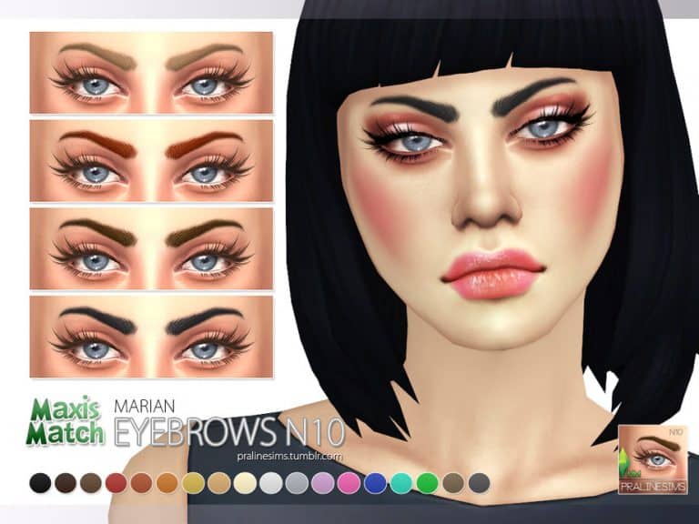 MM Eyebrows N10 - Marian - Sims 4 Haircuts