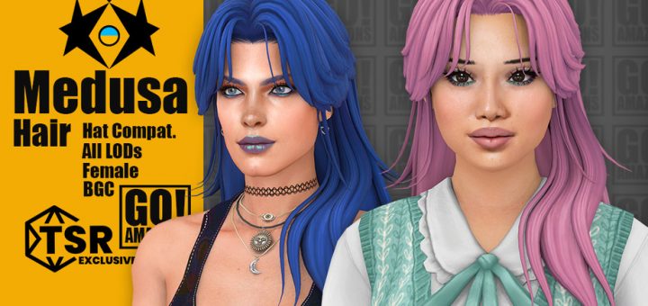 Sims 4 Anime Hair CC | Sims 4 Anime Hair Mods