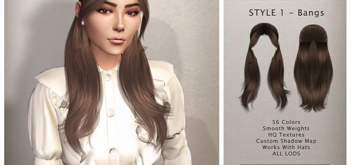 Sims 4 Long Hair CC | Sims 4 Long Hair Mods