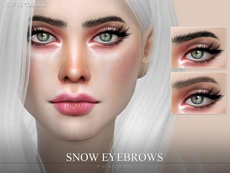Snow Eyebrows N88 - Sims 4 Haircuts