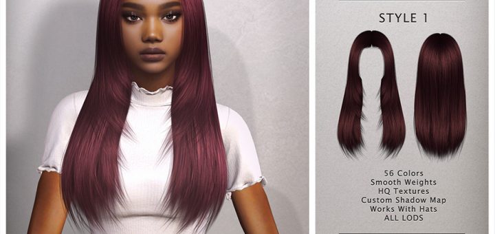 Sims 4 Long Hair CC | Sims 4 Long Hair Mods