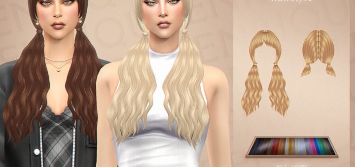 Sims 4 Long Hair CC | Sims 4 Long Hair Mods